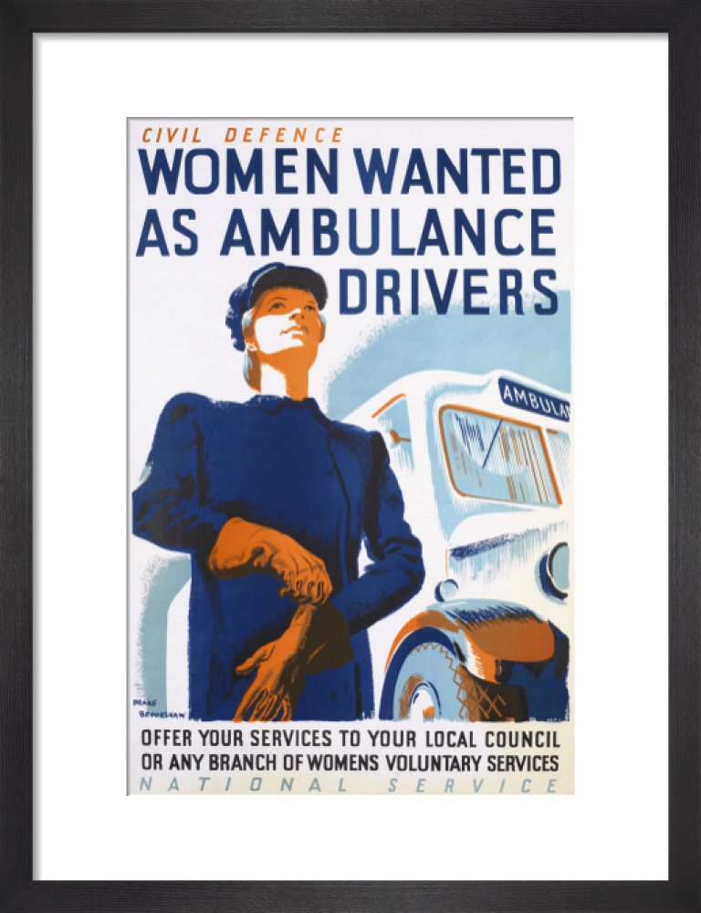 Women Wanted as Ambulance Drivers – IWM Prints
