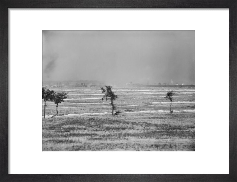 Battle of Loos; British attack on the Hohenzollern Redoubt. Photograph ...