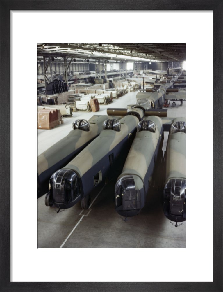 Avro Lancaster aircraft under construction at the A V Roe & Co Ltd fac ...