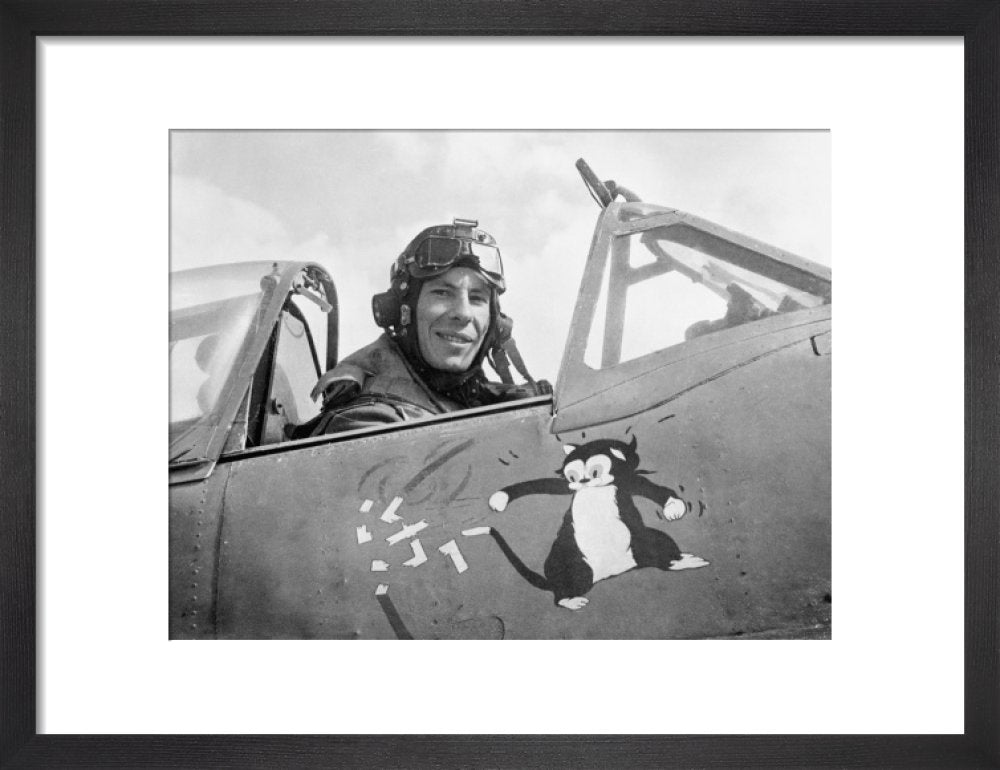 Wing Commander Ian "Widge" Gleed, leader of No. 244 Wing, in his Super ...