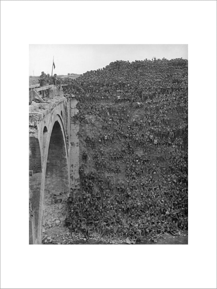 Men of 137th Brigade, 46th Division, are addressed by Brigadier Genera ...