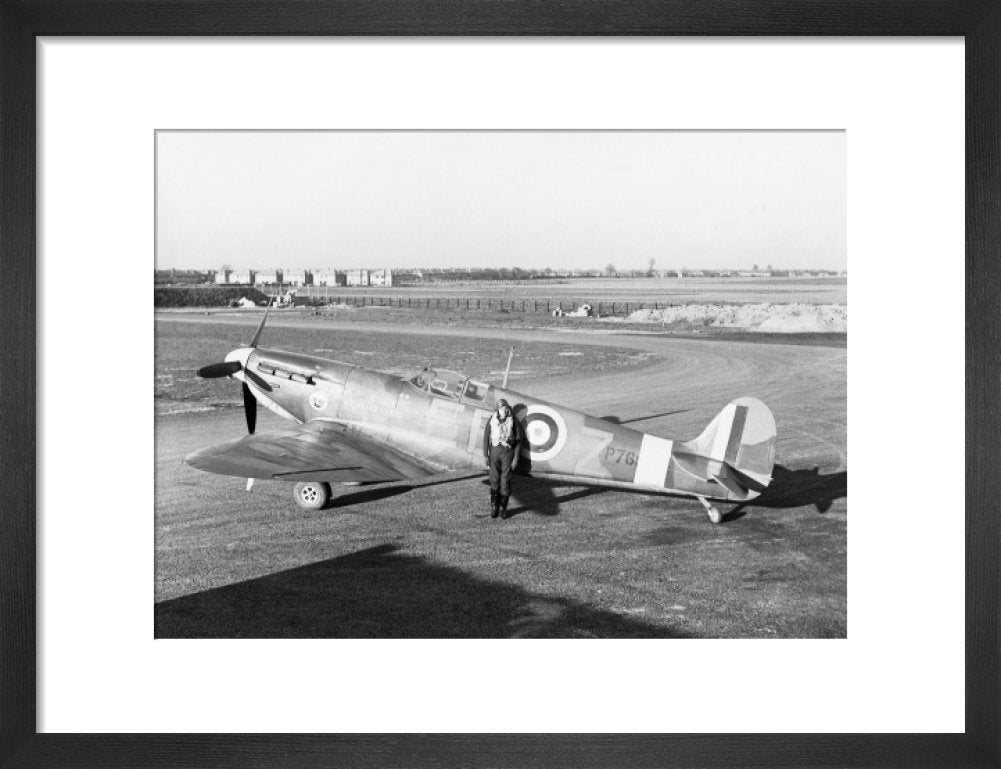Squadron Leader Donald 'Don' Finlay, the CO of No. 41 Squadron RAF wit ...