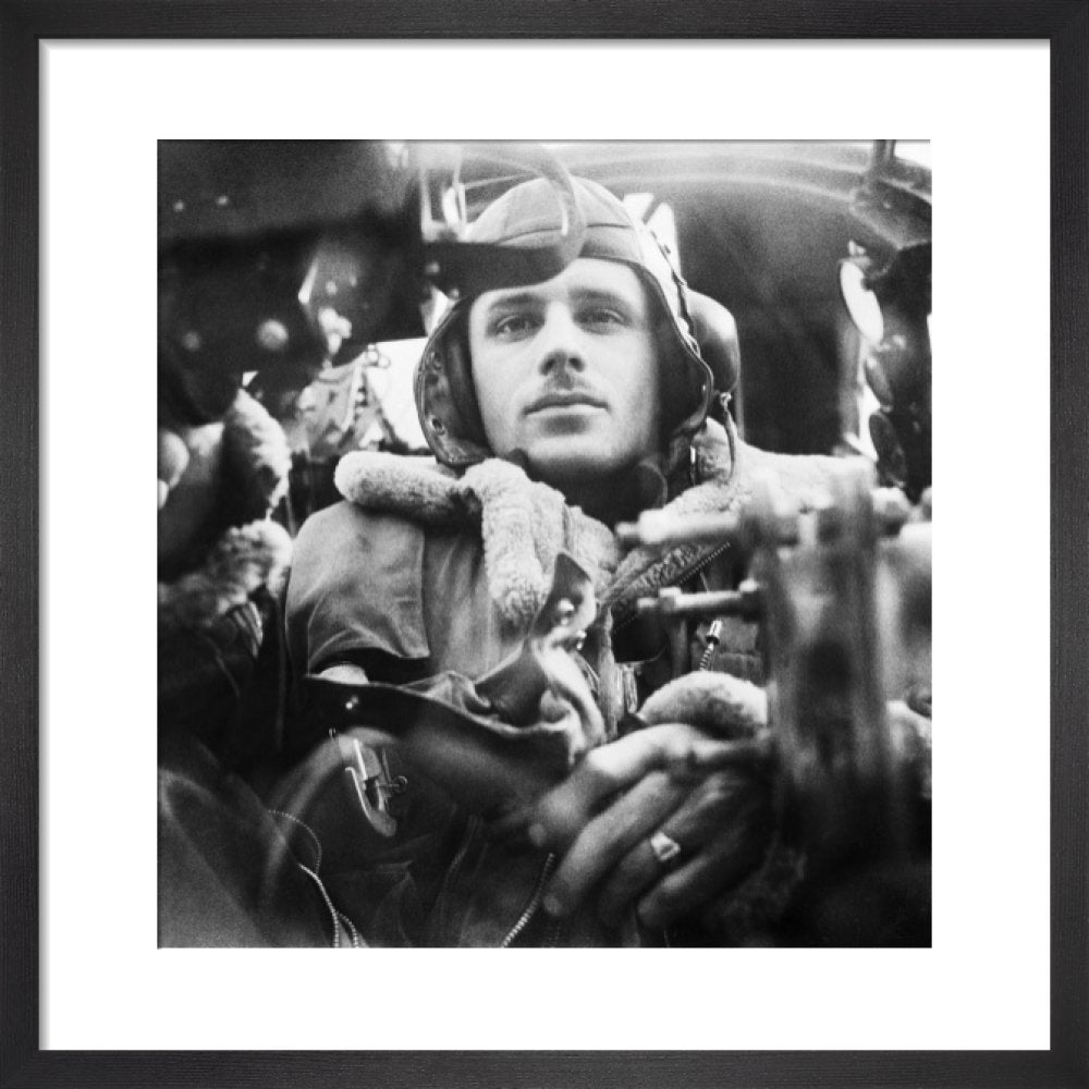 The Royal Air Force: The rear gunner in his position in a Wellington b ...